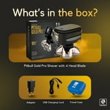 Skull Shaver Pitbull Gold Pro GX5, 2025 Version, PRO Blades, Ergonomic Grip, Travel Case ...