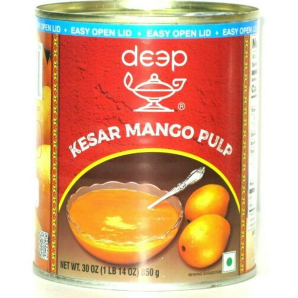 Deep Kesar Mango Pulp 30 oz can Pack of 2 - Walmart.com
