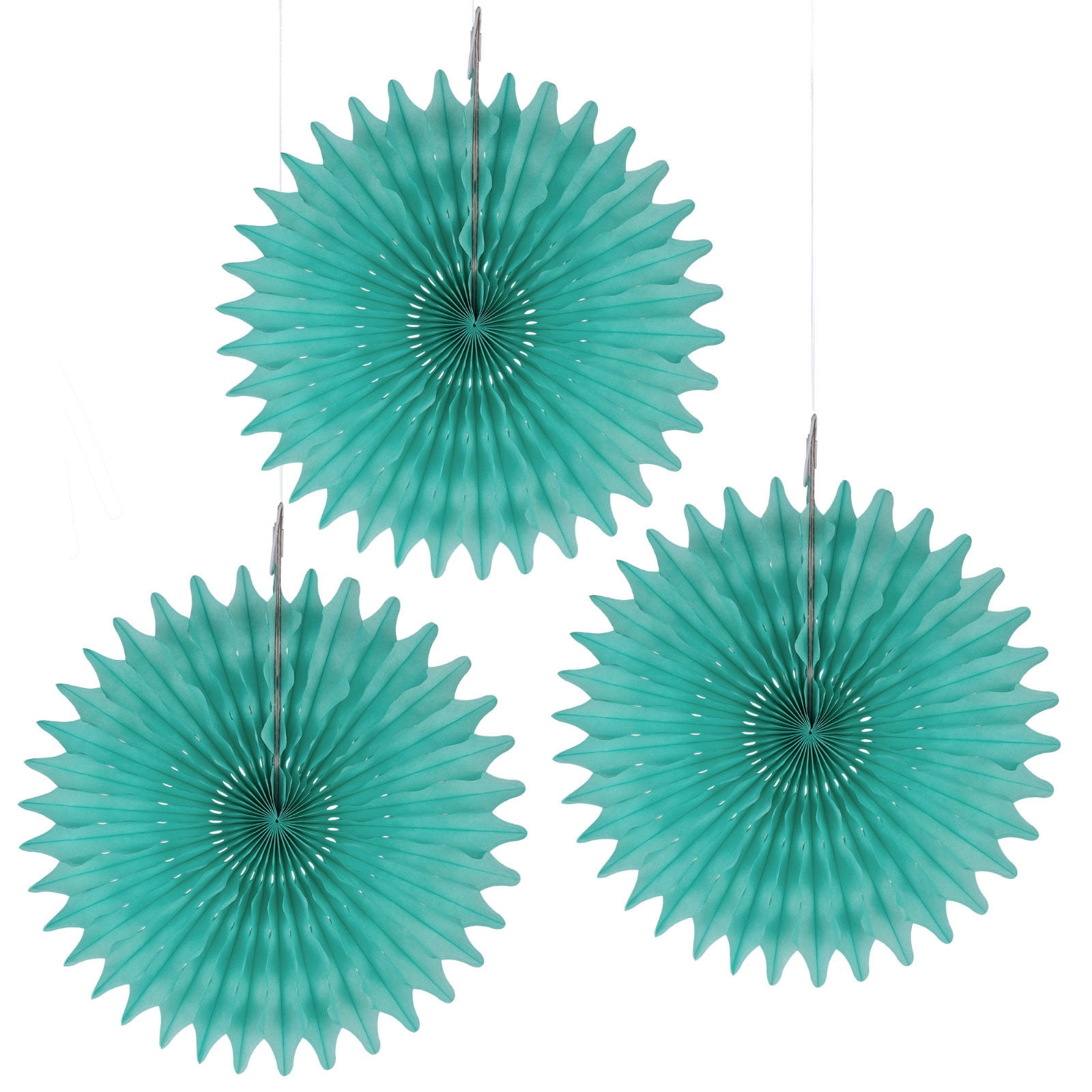 Floral Reef Set Of 3 8 Party Paper Rosettes Fan Medallions Light floral-reef-set-of-3-8-party-paper-rosettes-fan-medallions-light