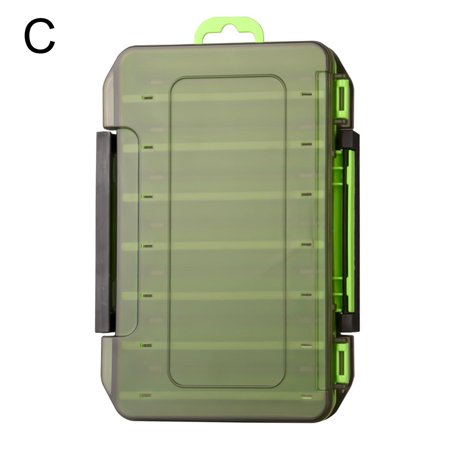 14 Compartments Two-Sided Squid Fishing Lure Bait Hooks GX Tackle Box ...