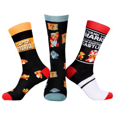 Xbox Men's Gamer Socks, 3 Pack Crew with Video Game Logo and Controller ...