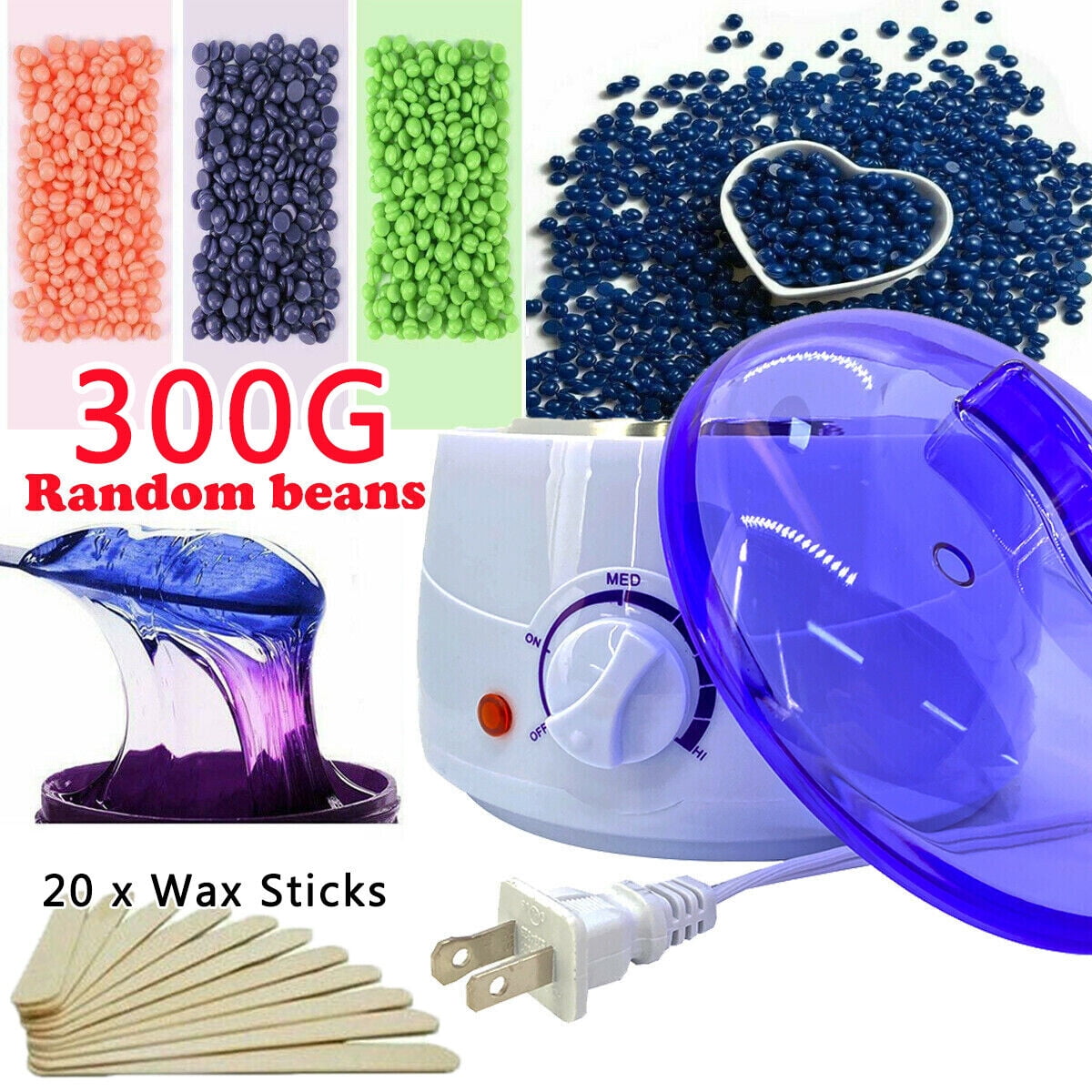 Hot Wax Warmer Heater Pot Machine Salon Spa Hair Removal 300g Waxing ...