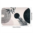 2Pcs Bohemian Flannel Bath Mat Set Soft Shower Rug For Bathroom Bedroom ...