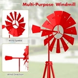 Costway 8 ft Ornamental Windmill with 4 Support Legs Decorative ...