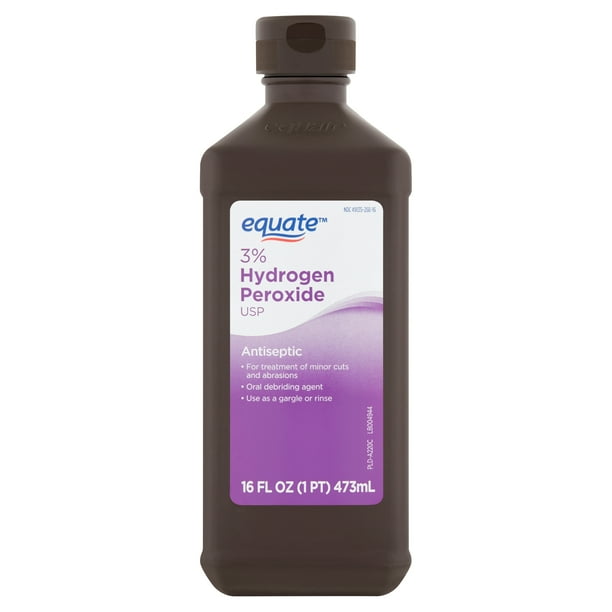 Equate 3% Hydrogen Peroxide USP, 16 fl oz - Walmart.com