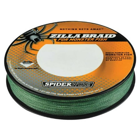 Spiderwire Zilla Braid Fishing Line, 40-Pound Test, 125-Yard Spool ...