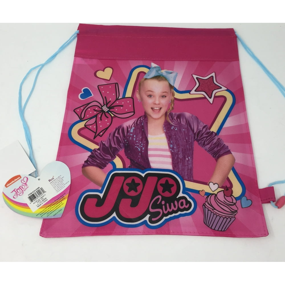 JoJo Siwa - JOJO SIWA 15" Gym Sack Bag in Pink by S Shop - Walmart.com ...