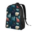 bear family Backpack with 15 Inch Laptop Compartment,Water-Resistant ...