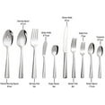 45-Piece Flatware Sets, Silverware Set for 8, Durable Stainless Steel ...