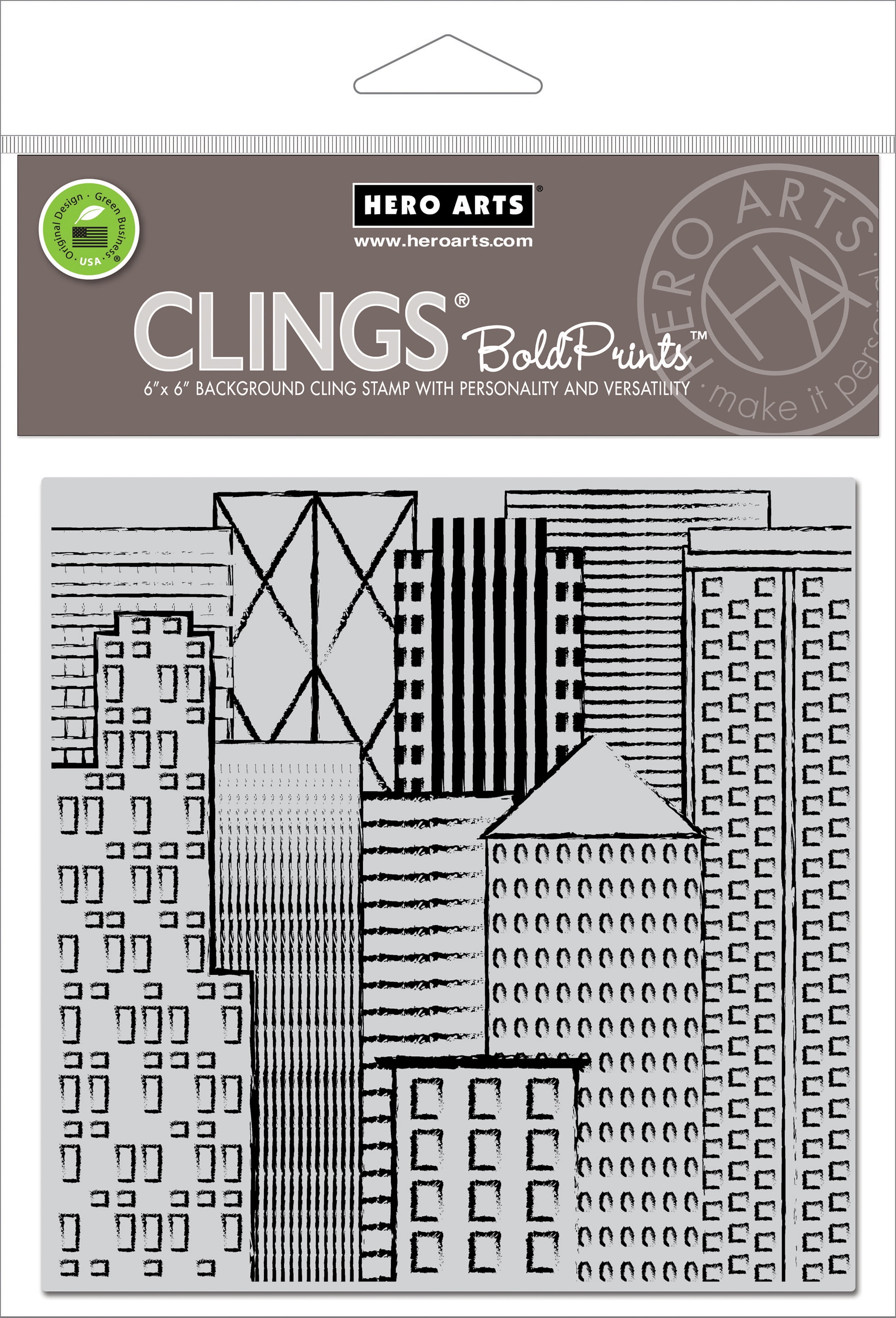 Hero Arts Cling Stamps 6"X6"-Abstract Skyline Bold Prints - Walmart.com