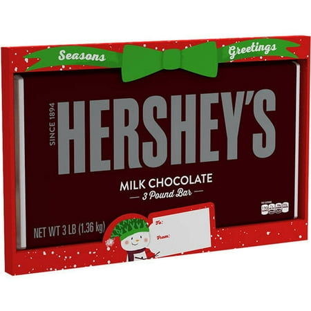 Hershey's Holiday Milk Chocolate Bar Christmas Candy, 3 lbs - Walmart.com