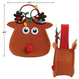 Reindeer Felt Christmas Treat Bags, Set of 6, 5.25x6.75 inch, for ...