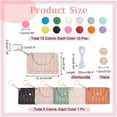 DIY Keychain Making Kit Including PU Leather Wallets Charms with Iron ...