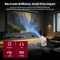 Mini projector, with wired screen sync 4K 1080P portable projector 180 ...