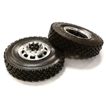 Integy RC Toy Model Hop-ups C25546RED Billet Machined Alloy Front Wheel ...
