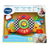 VTech On-the-Go Baby Driver With Fabric Steering Wheel and Car Sounds ...