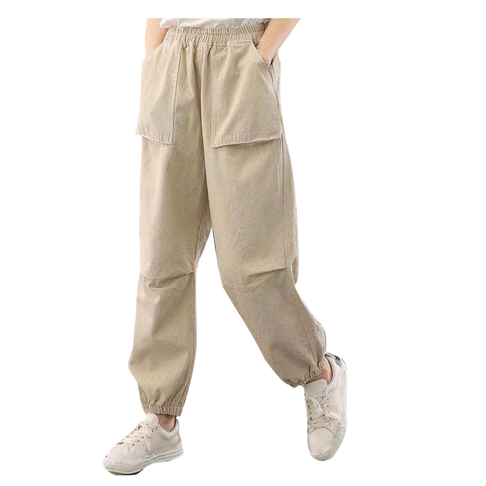 Click here for Timegard Womens Cotton Linen Pants Elastic High Wa... prices