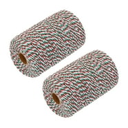 ZEONHAK 328 Ft Twisted Cotton Rope Spool, 1/4 Inch Off-White Braided ...