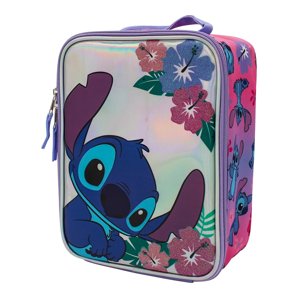 Disney Stitch Flower Friend Reusable Rectangular Polyester Lunch Bag ...