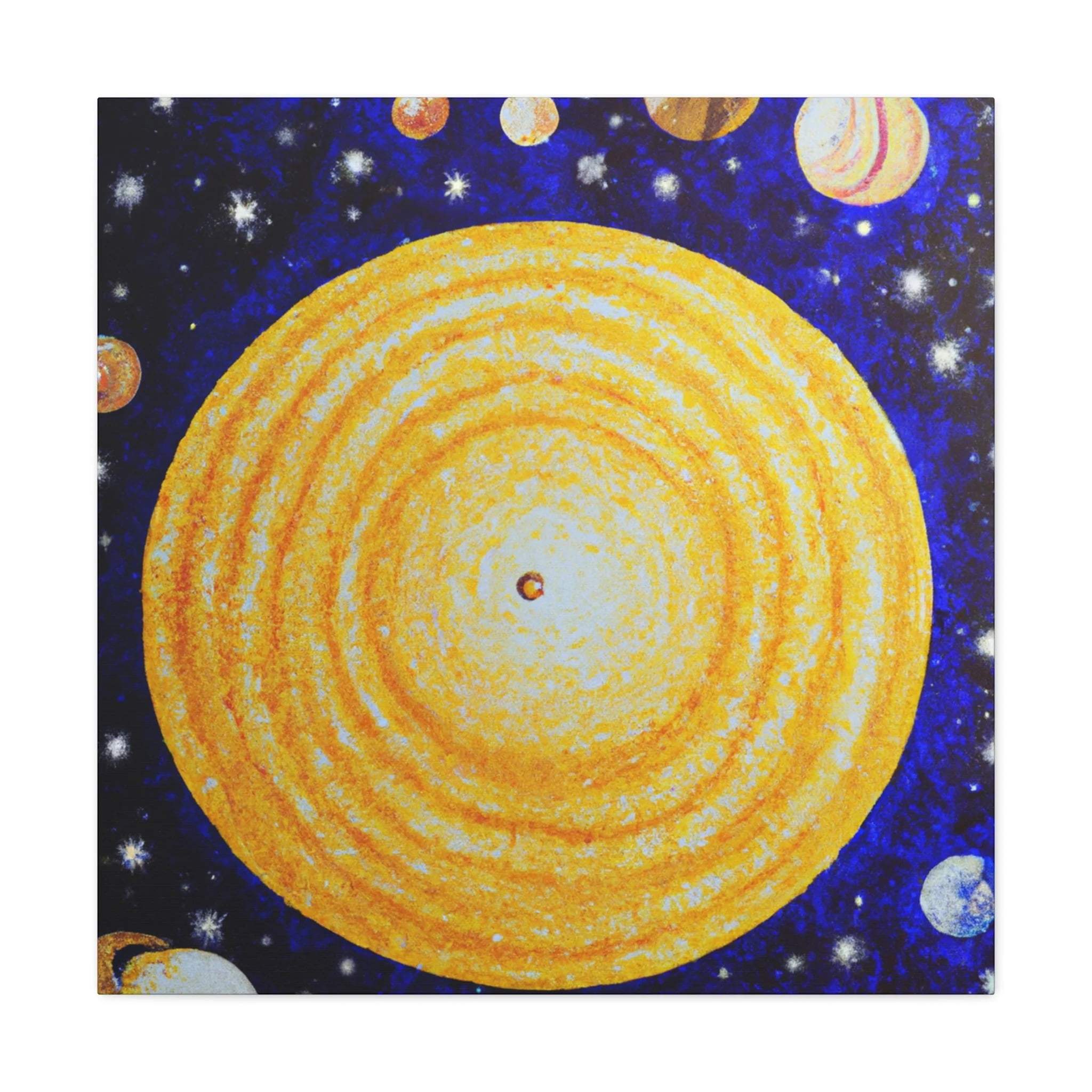 Solar System Pointillism - Canvas - Walmart.com