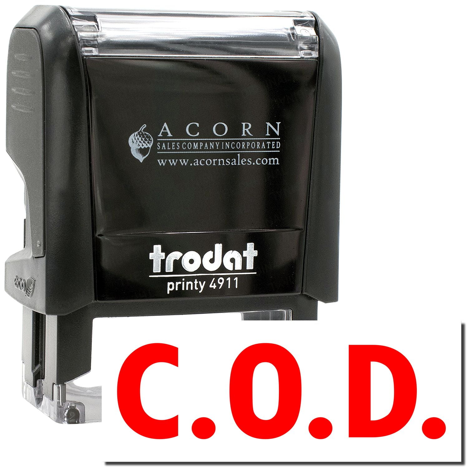 Self-Inking Bold COD Stamp Stamp, Trodat Printy 4911, Press and Print ...