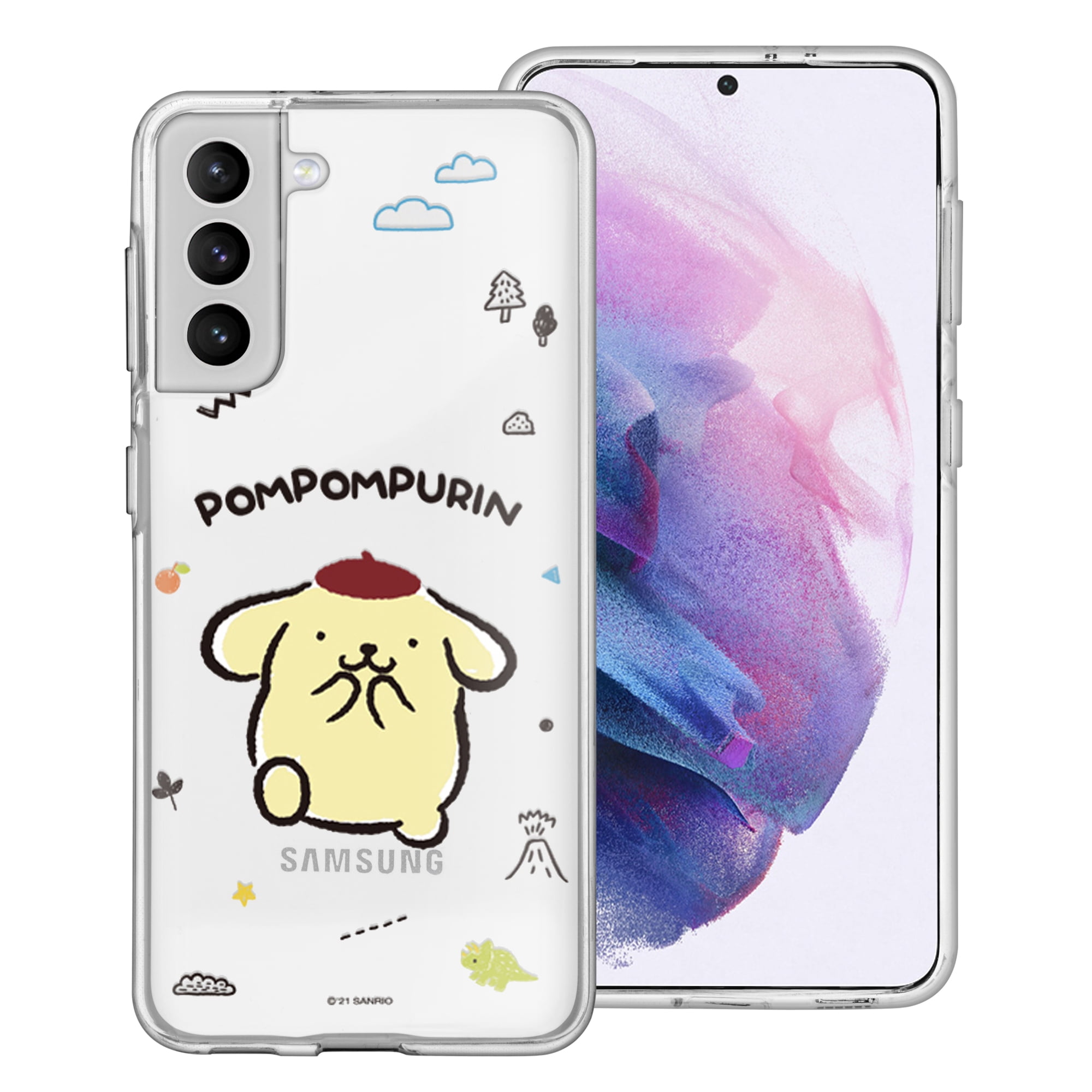Galaxy S21 Ultra Case (6.8inch) Sanrio Cute Clear Soft Jelly Cover ...