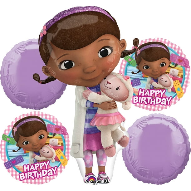 Doc McStuffins Birthday Bouquet of Balloons 5pc - Walmart.com