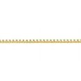 R.M 14K Solid Yellow Gold Box Necklace, Thin 0.80MM Chain, Lobster Lock ...