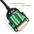 AOOOWER DB25 Adapter Industrial Signal Module D-SUB 25pin Male/Female RS232 Adapter ABS Housing ...
