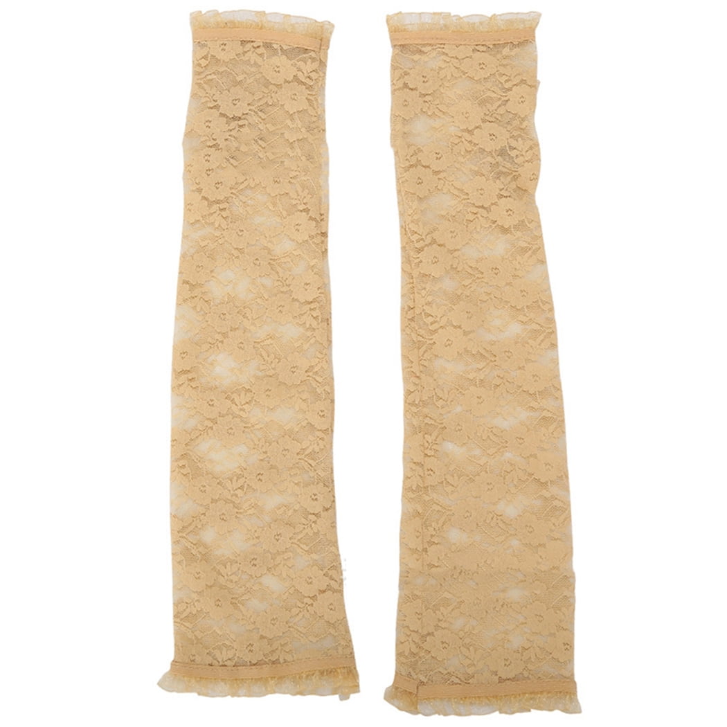 Click here for Nobrand Arm Gloves Lace Long Protective Fingerless... prices