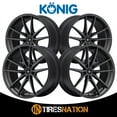 18x9 Konig 37B Oversteer Gloss Black Wheel 5x100 (42mm) - Walmart.com
