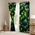 Castle Fairy Geometric Blackout Curtains Set of 2 (52x84 Each),Plaid ...