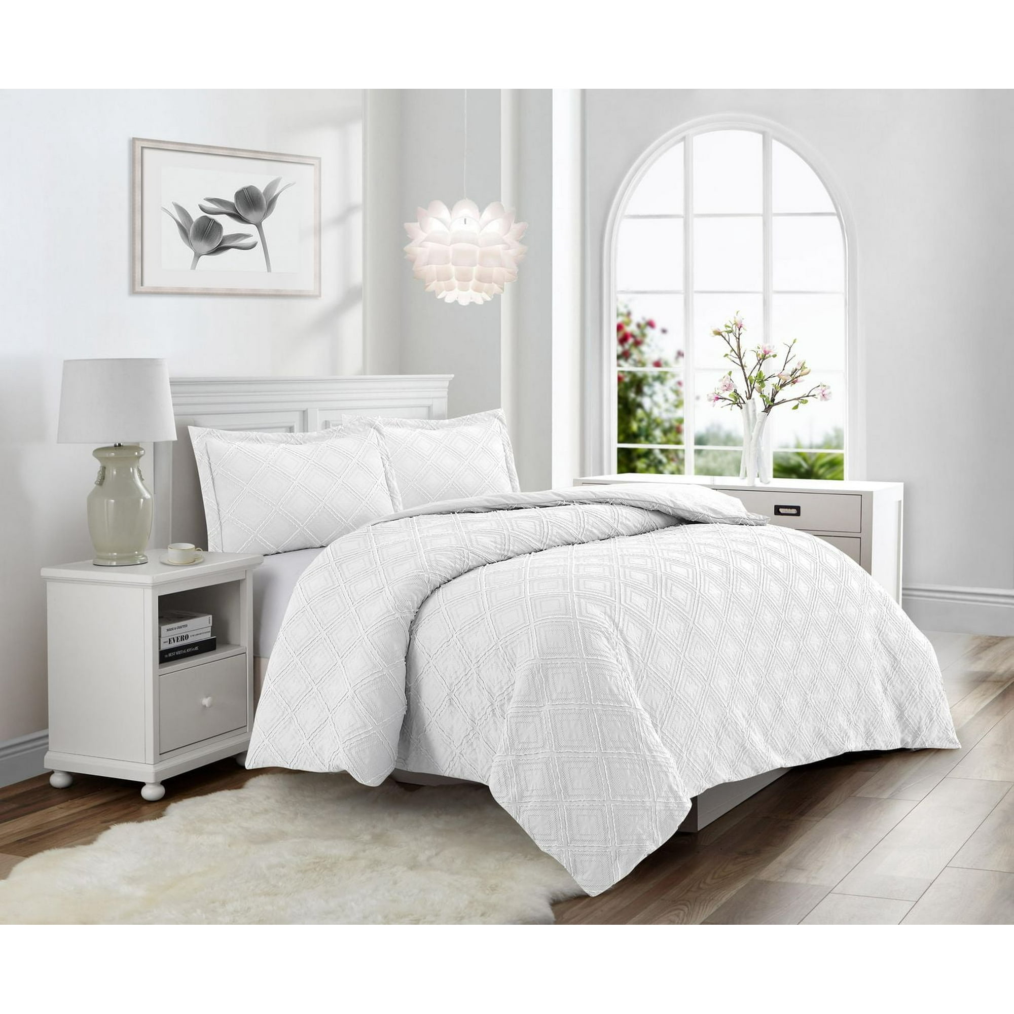 Click here for Swift Home Waffle Square Prewashed Duvet Cover Set... prices