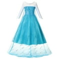 MAVLLY Elsa Frozen Costume for Kids, Girls Cosplay Dress, Snow Queen ...