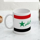 CafePress - Flag Of Iraq Mug - 11 oz Ceramic Mug - Novelty Coffee Tea ...
