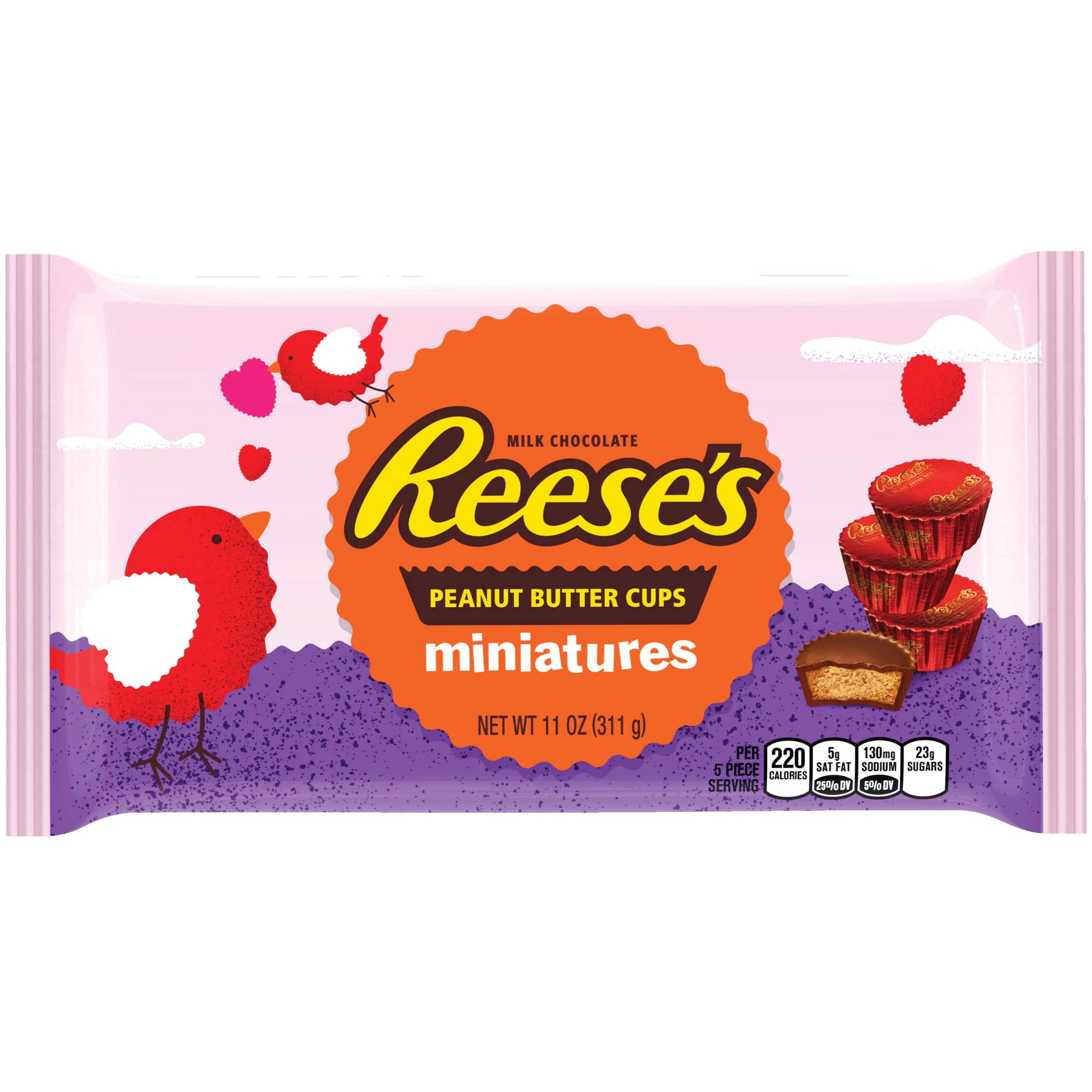 Reese's Miniatures Valentine's Peanut Butter Cups, 11 Oz. - Walmart.com