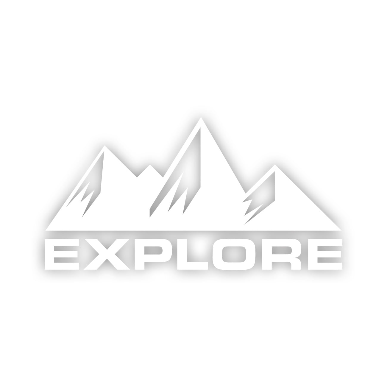 Mountains Explore Sticker Decal Die Cut - Self Adhesive Vinyl ...