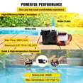 BENTISM 2.5HP In-Ground Swimming Pool Pump Motor, Hi-Rate Strainer ...
