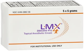 LMX Lidocaine 4% Topical Analgesic Cream, 5 g, 5 Count - Walmart.com