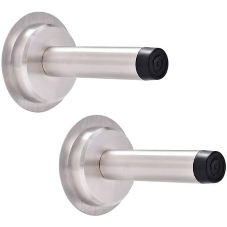 Door Stopper Wall Protector Brushed Nickel Door Stops with 3M Double ...