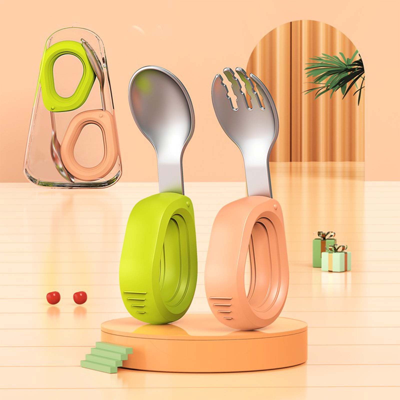 Click here for Lenago Round Handle Fork And Spoon Set Stainless S... prices