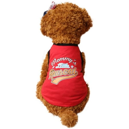 HSD Pet Clothes, Puppy Pet Summer Sporty Vest Dog Cat (XHSD Small, Red ...