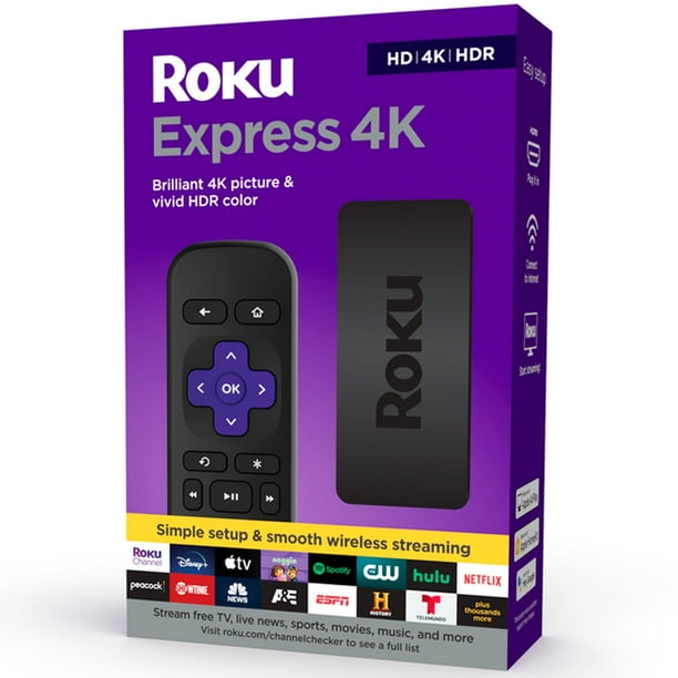 TV BOX ROKU Express 4K Reproductor de Streaming HDMI Wi-Fi 3940RW2 Roku ...