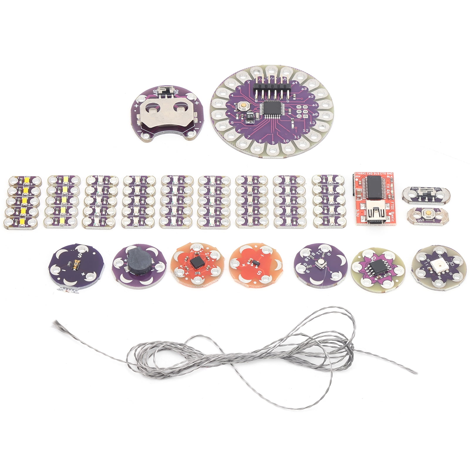 Kit de inicio de electrónica Juego de hilos conductores Placa de ...