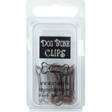Metal Dog Bone Paper Clips 1.125"X.5" 15/Pkg-Pewter & Antique Copper ...
