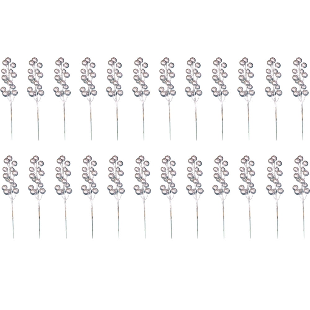 Click here for Florecebien Christmas Glitter Berry Stem  Used For... prices