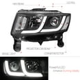 DNA Motoring For 14-16 Jeep Grand Cherokee LED DRL Black Clear ...