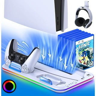 LED Light for PS5 Base - PS5 Accessories RGB Vertical Stand Light with ...