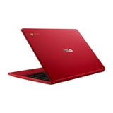 ASUS Chromebook Laptop in Red, 12, Intel Celeron, 32GB Flash Storage ...