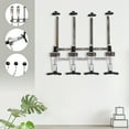 Silver Liquor Dispenser 4 Bottle Wine Beer Alcohol Drink Shot/Wall ...